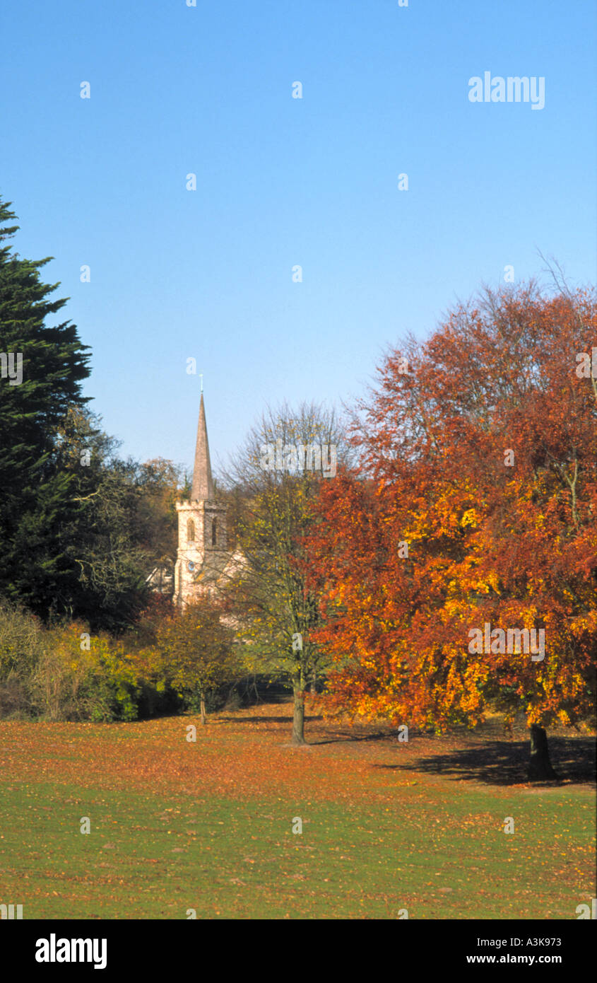 Autumnal Colour in Stanmer Park Brighton East Sussex England Stock ...