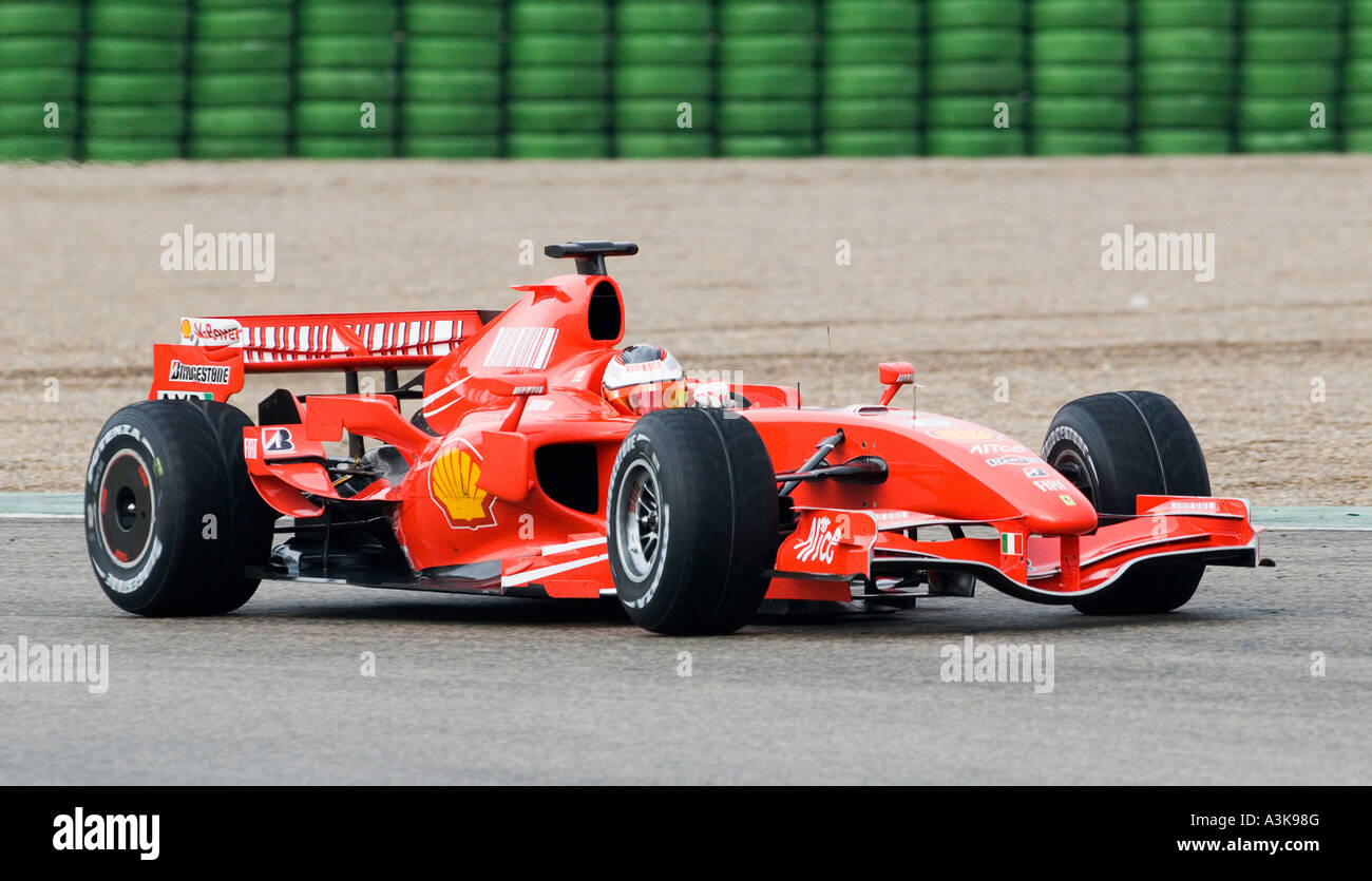 Kimi Raeikkoenen, Ferrari February 2007 Stock Photo - Alamy