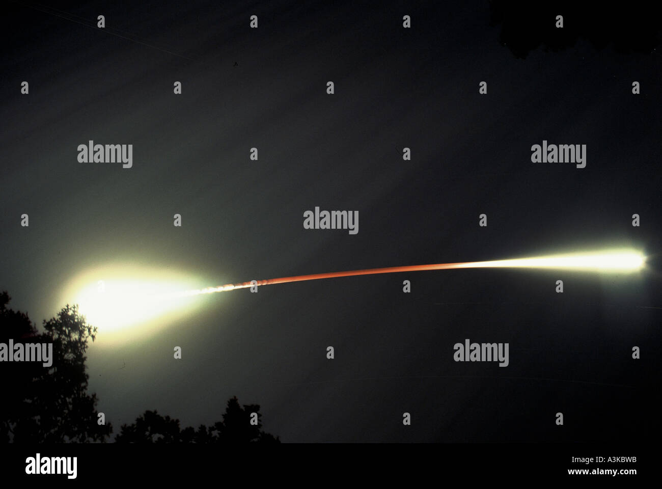 Total Lunar Eclipse Moon Trail Time exposure Stock Photo - Alamy