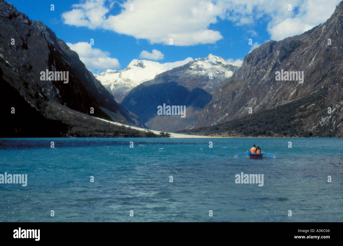 Llanganuco Lake Andes Peru Stock Photo - Alamy