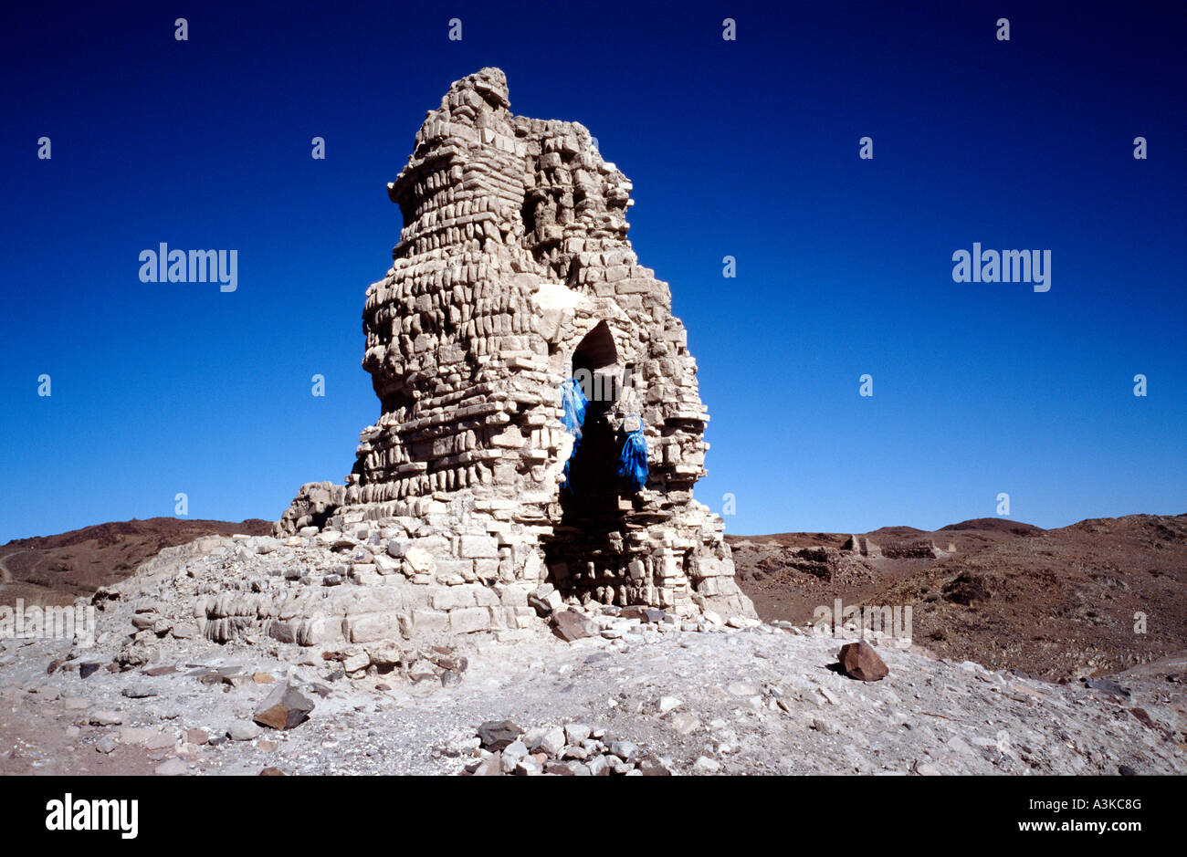 Ruins of a temple at Barlim Khiid monastery (Ongiin Khiid complex) in ...