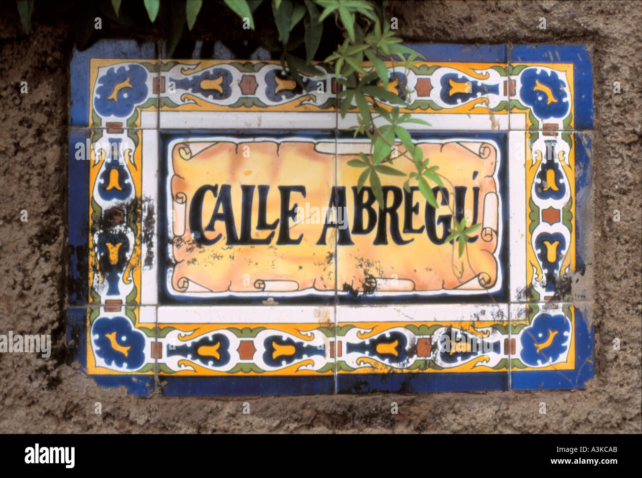Street sign Lima Peru Stock Photo - Alamy