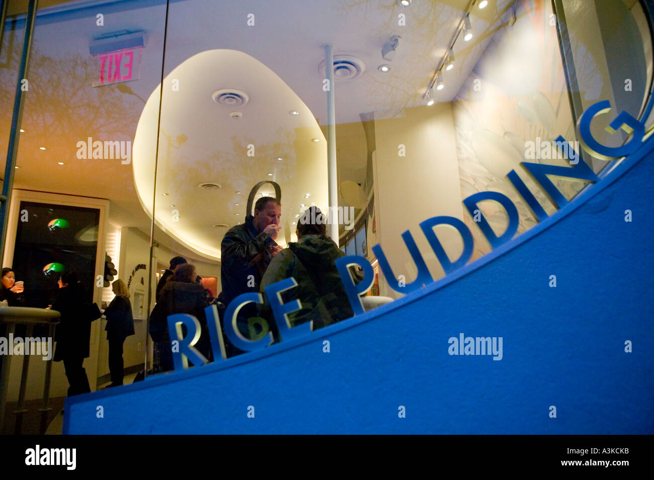 View of the rice pudding only restaurant Rice to Riches on Spring ...