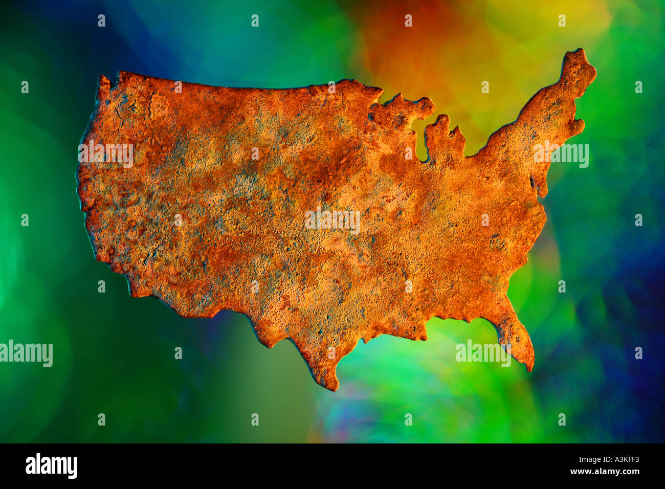 Usa map states hi-res stock photography and images - Alamy