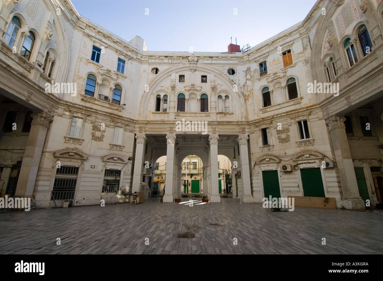 Classical buildings in the italian quarter, Tripoli, Libya Stock Photo ...