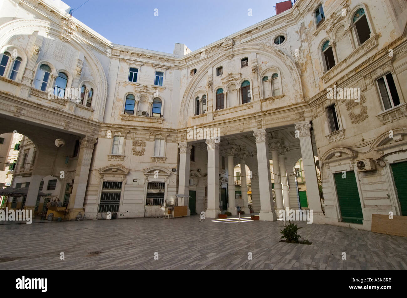 Classical buildings in the italian quarter, Tripoli, Libya Stock Photo ...
