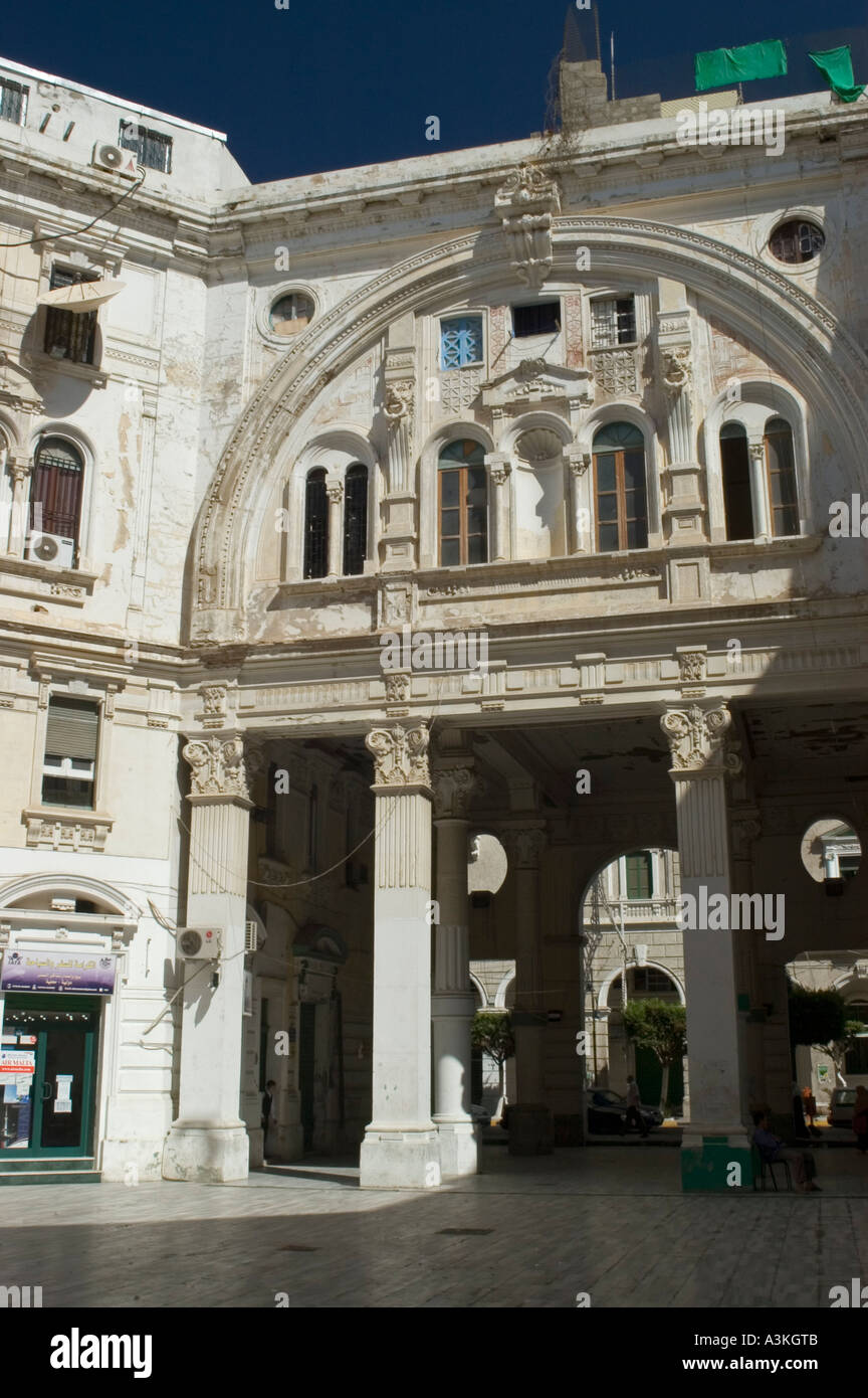 Classical buildings in the italian quarter, Tripoli, Libya Stock Photo ...