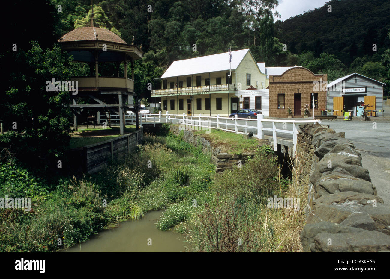 Famous former mining town Walhalla, Victoria, AUS Stock Photo - Alamy