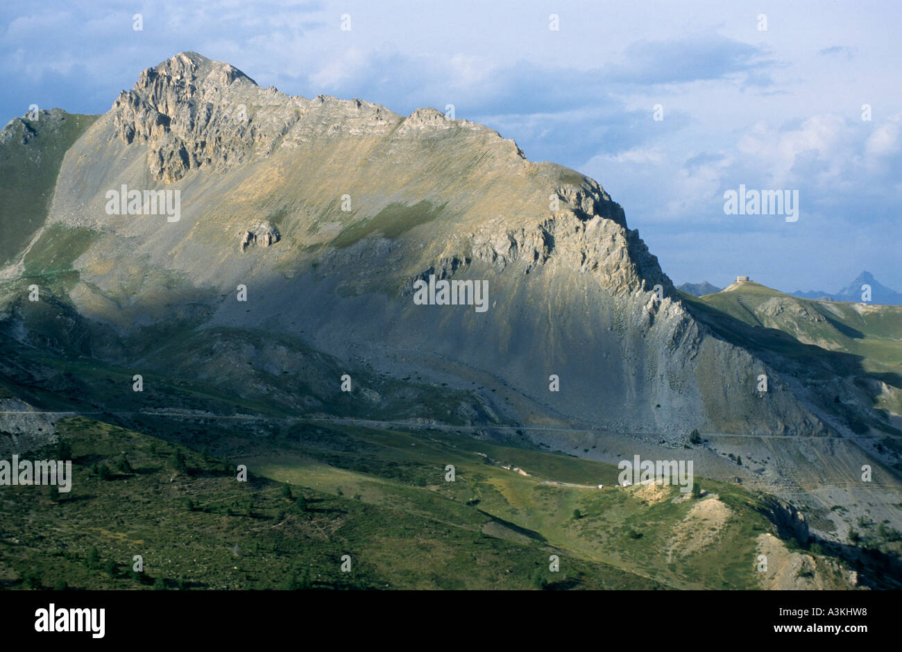 Mountains in the Col du Granon pass, French Alps, France Stock Photo ...