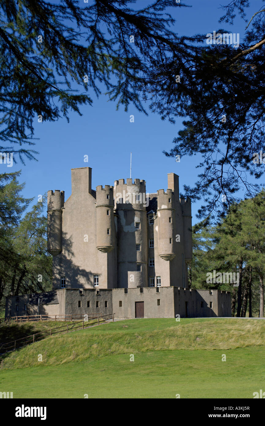 Braemar Castle looking north Aberdeenshire Scottish Highlands Stock ...