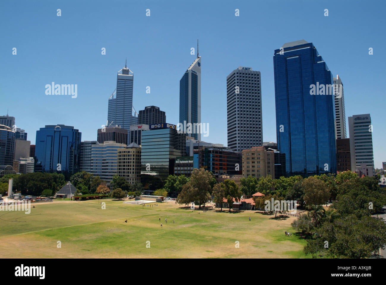 Perth skyline with color buildings hi-res stock photography and images ...