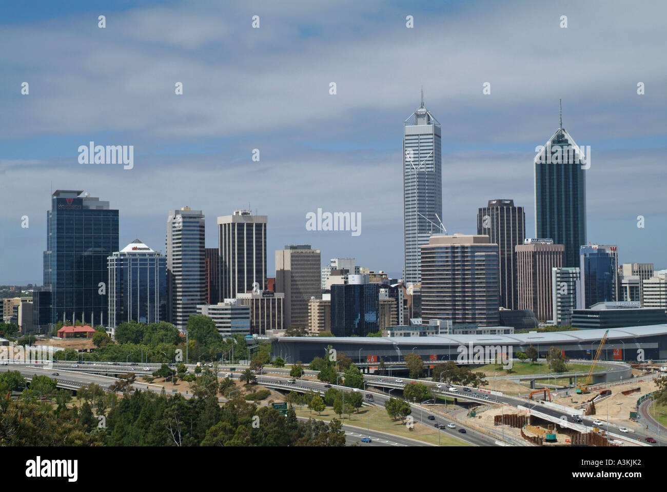 View of the Perth skyline Western Australia Stock Photo - Alamy
