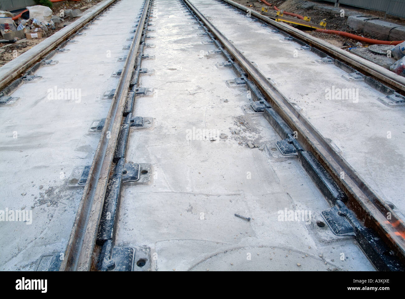 Track under construction hi-res stock photography and images - Alamy