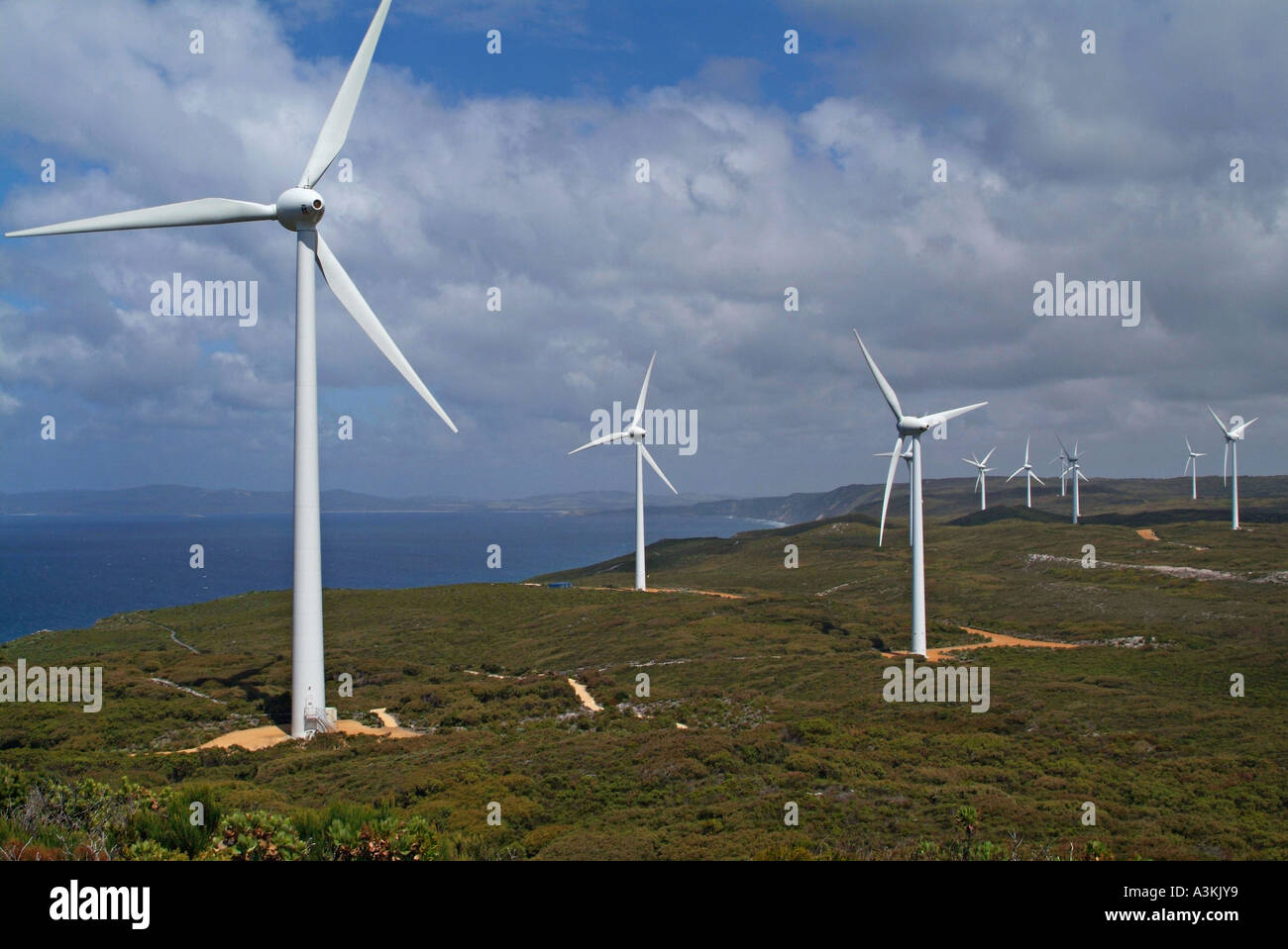 Wind turbines at Albany Western Australia The wind farm generates three ...