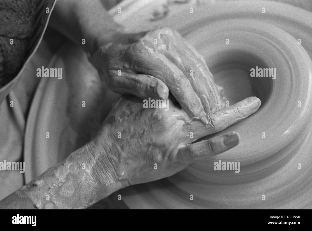 Wheel pottery Black and White Stock Photos & Images - Alamy