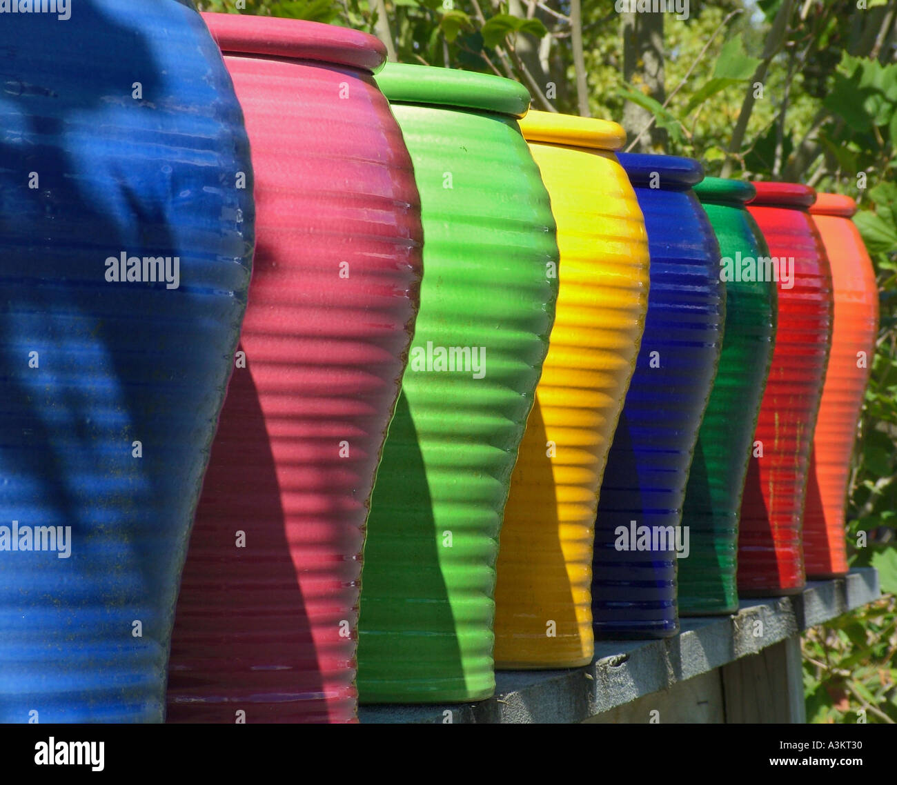 Stoneware glazed pots hi-res stock photography and images - Alamy