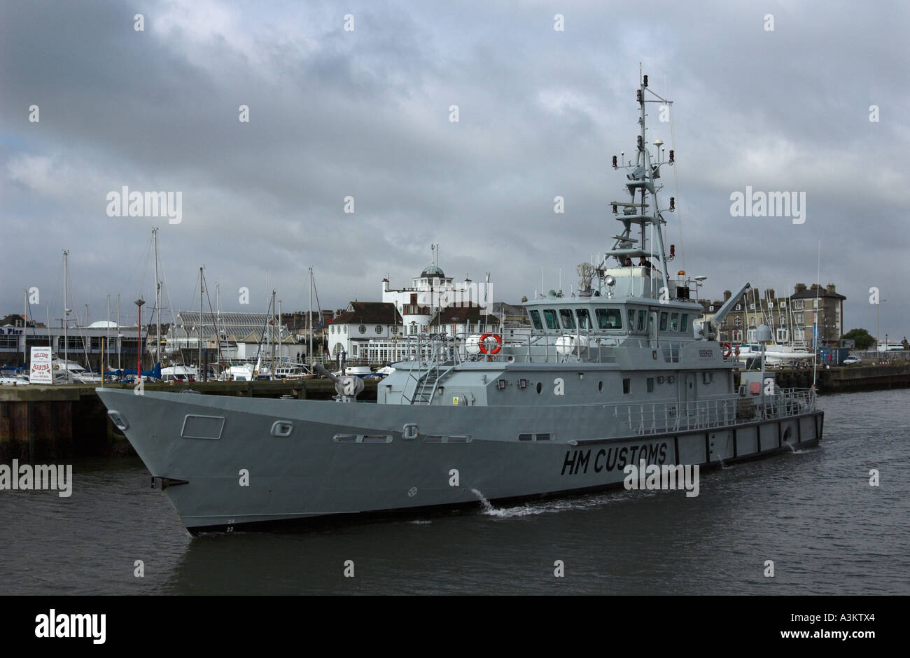 HM Customs patrol boat Stock Photo - Alamy