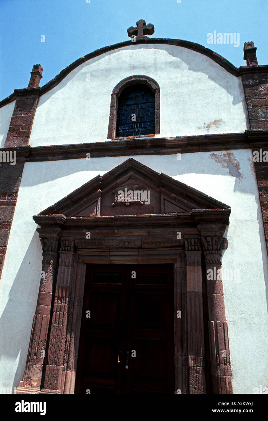 The 17th Century church of San Pantaleo at Macomer Sardinia Stock Photo ...