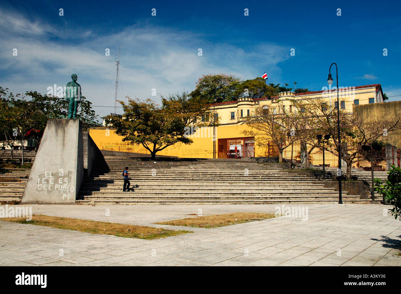 Monument in front of National Museum on Democracy Square in San Jose ...
