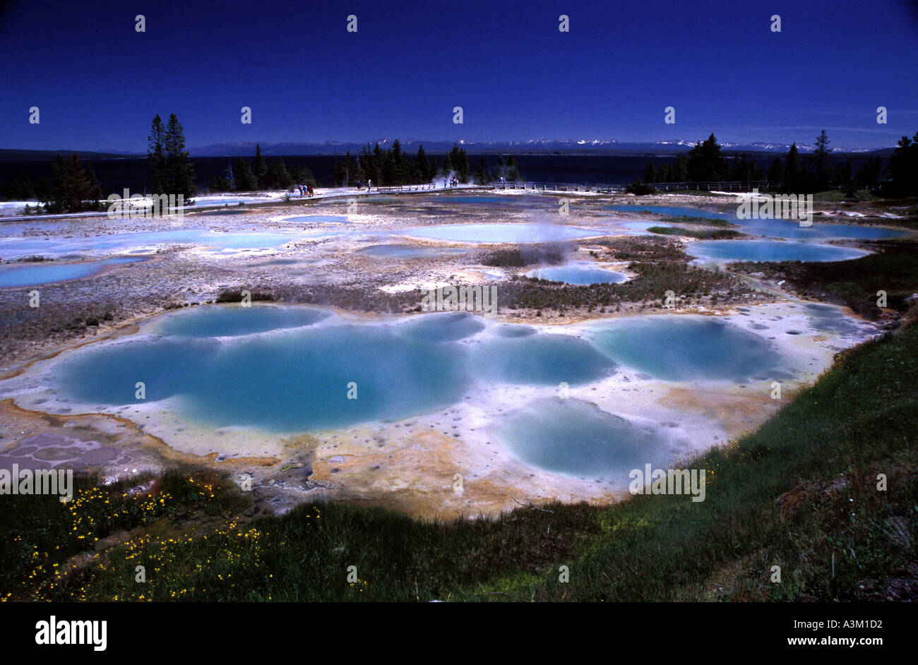 Chemical Lake Yellowstone Stock Photo - Alamy