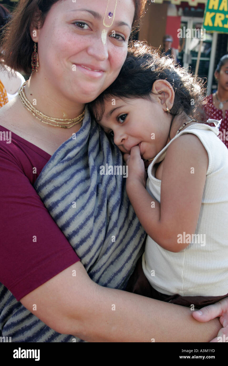 Hare krishna woman chanting hi-res stock photography and images - Alamy