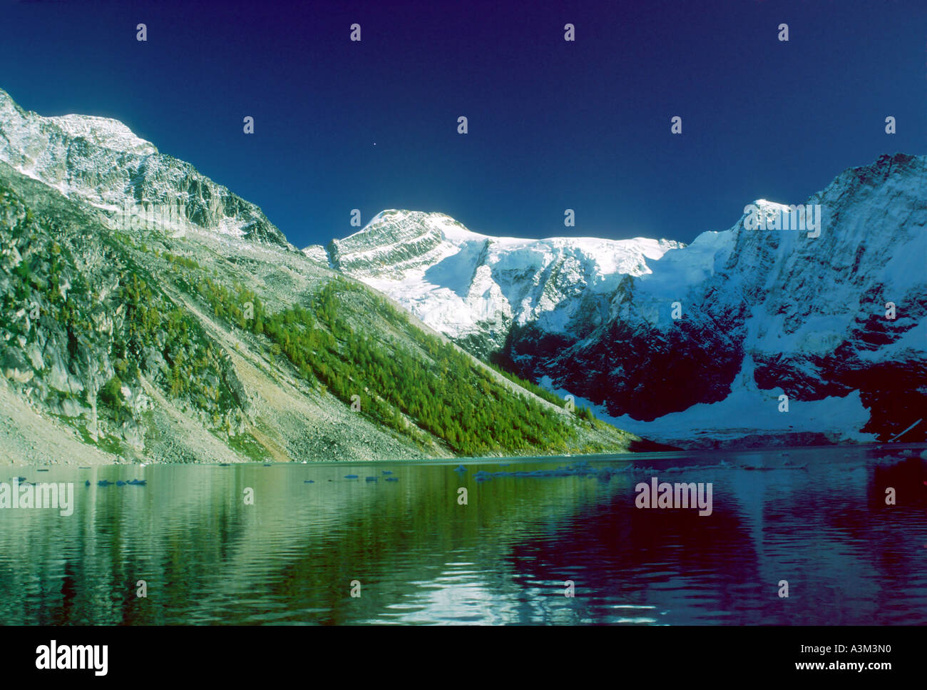 Commander Mountain above Lake of the Hanging Glacier Purcell Range ...