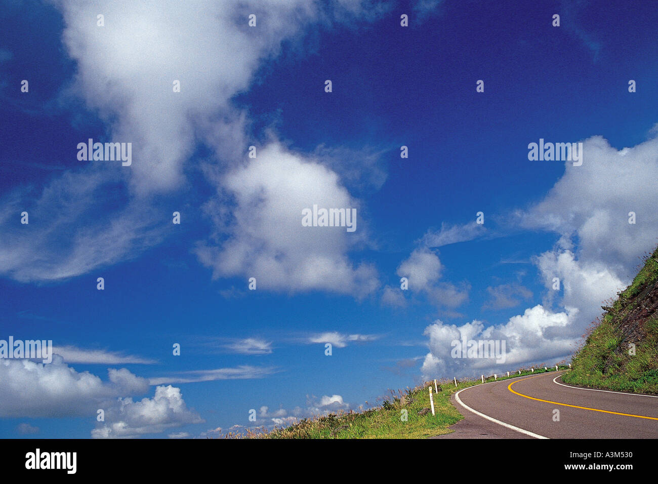 Road Nature Sky Highway Clouds Stock Photo - Alamy