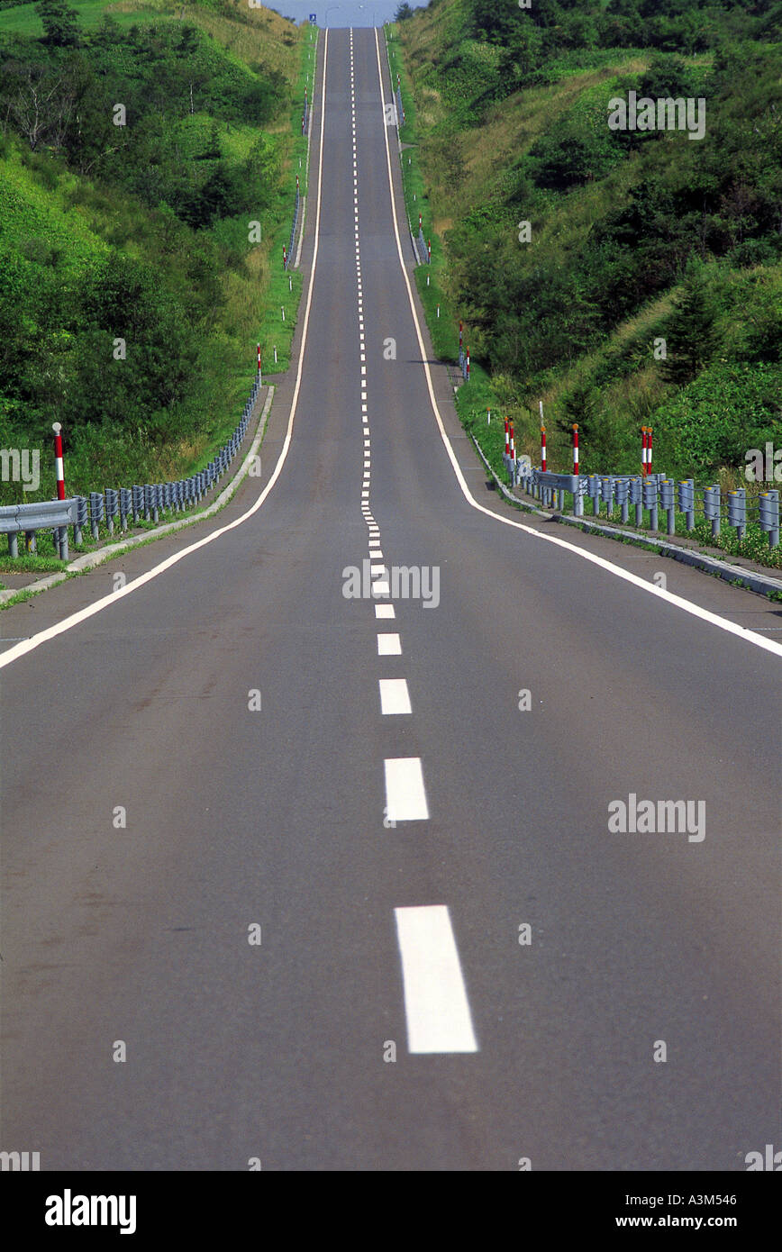 Road Nature Trees Highway Forests Stock Photo - Alamy