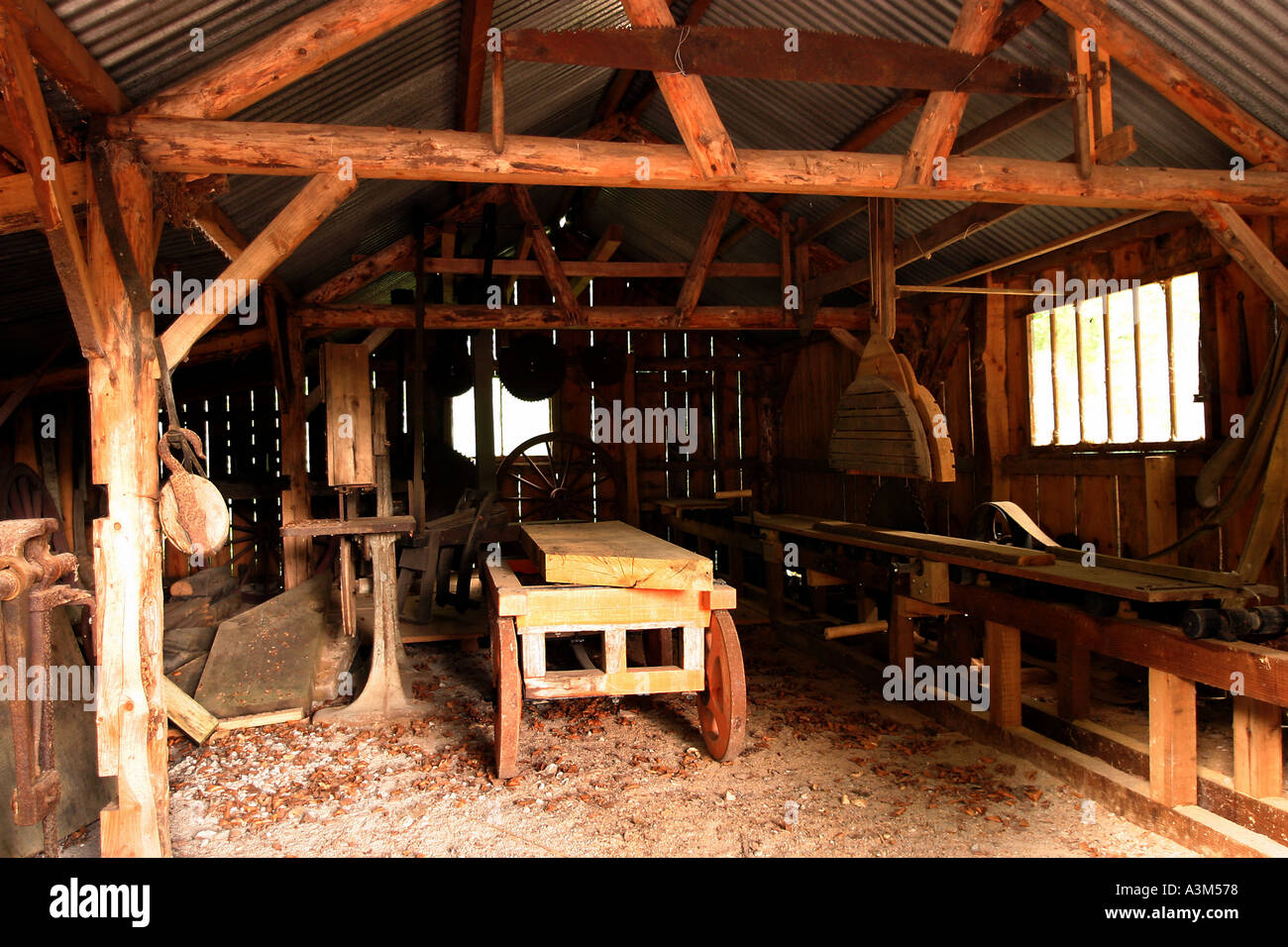Museum of Welsh Life Cardiff St Fagans Melin Lifio Ty n Rhos sawmill ...
