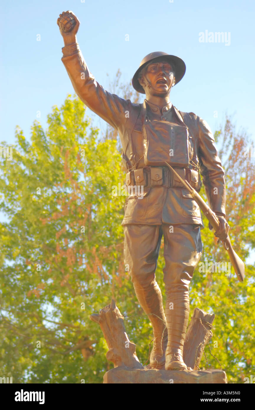 World War 1 Soldier Memorial Stock Photo - Alamy