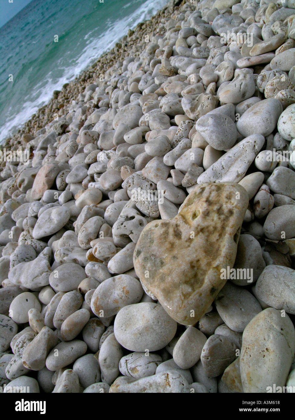 heart made of stone stone looking like a heart on a stoned beach Stock ...