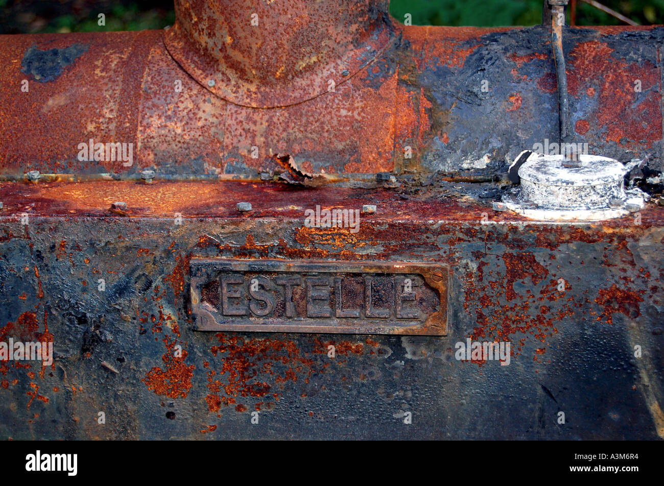 Rusting steam engine Stock Photo - Alamy