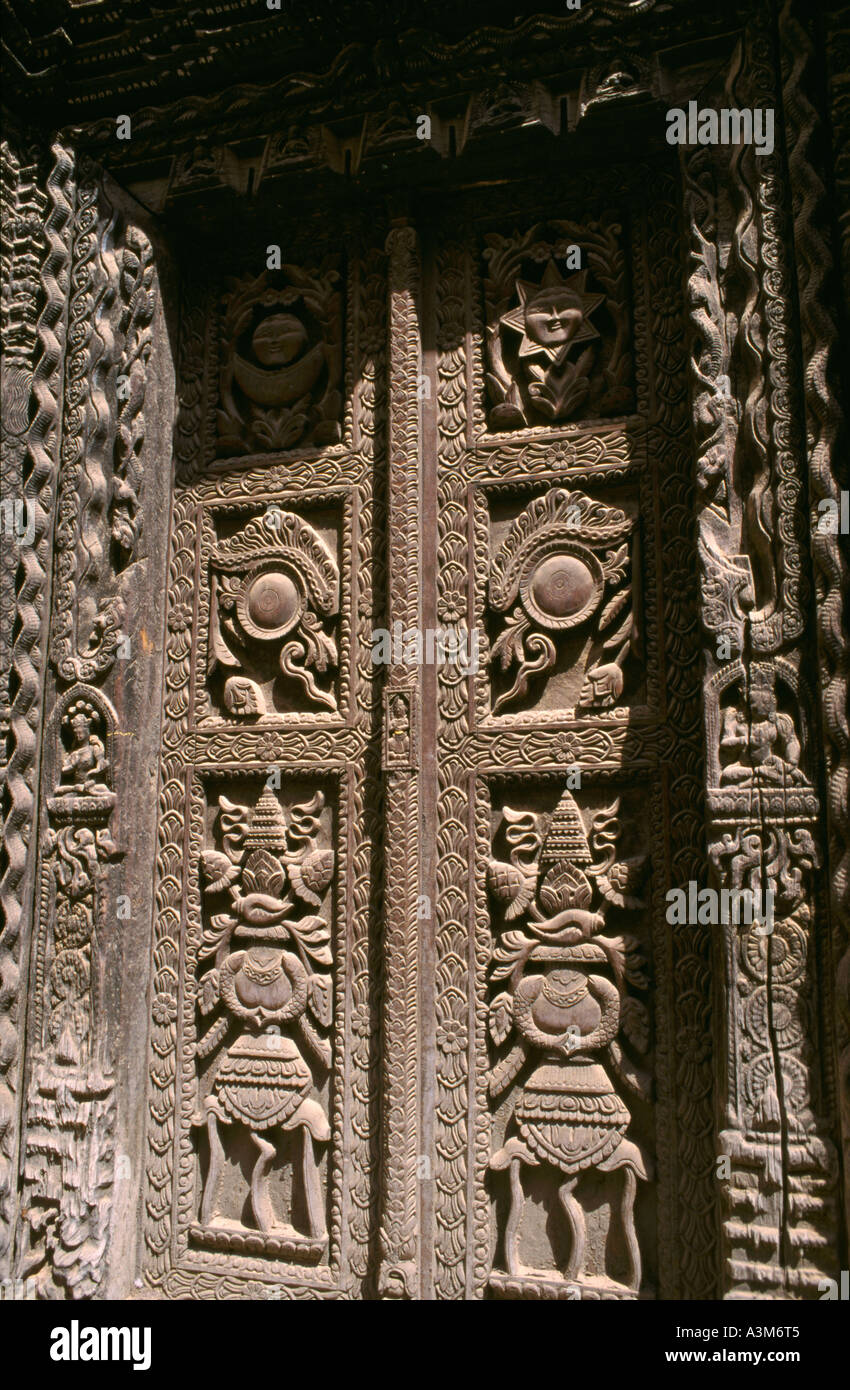 Gate to the Royal Palace in Bhaktapur, Nepal Stock Photo - Alamy