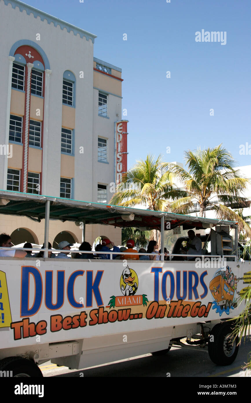 Miami Beach Florida,South Beach,Ocean Drive,Duck Tours,amphibious ...
