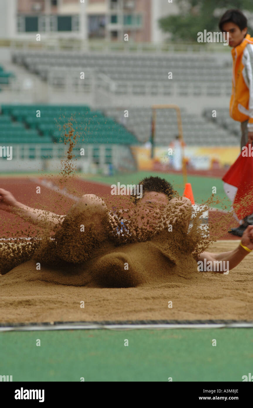 long jump competition Stock Photo - Alamy