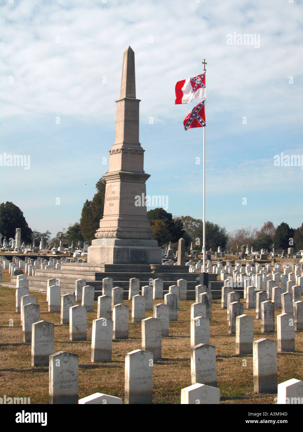 Cemetery in Mobil Alabama with real confederate Civil War dead from the ...