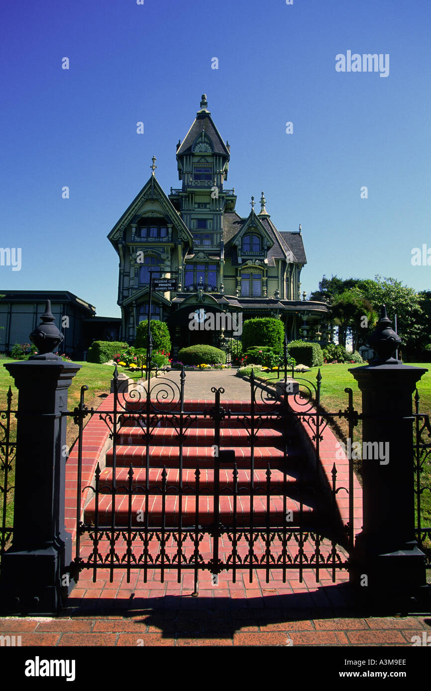 Carson House historical Victorian home Eureka California Stock Photo ...