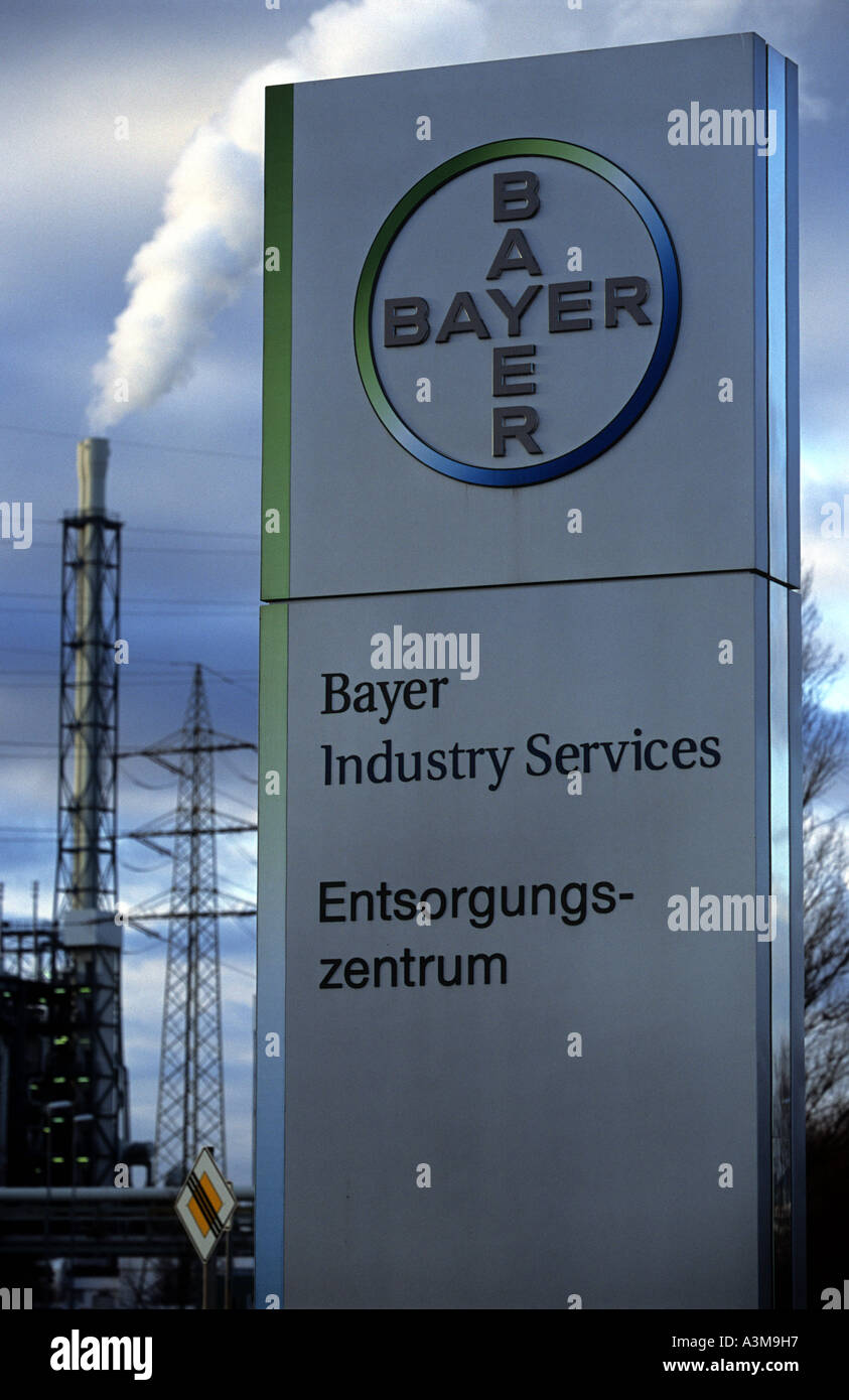 Commercial waste disposal incinerator operated by Bayer Industry ...