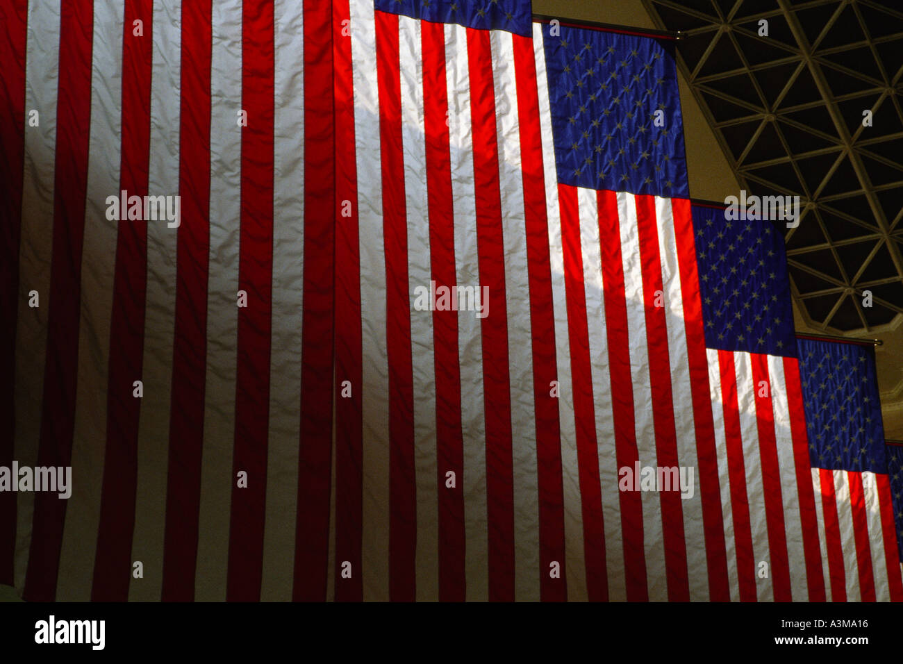 Flags hanging ceiling hi-res stock photography and images - Alamy