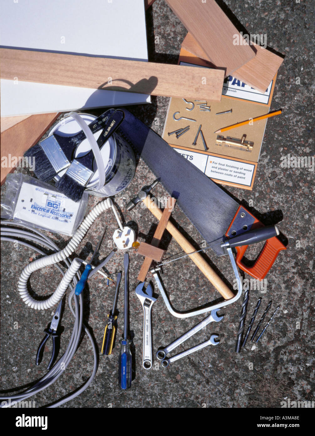 D I Y ( Do it yourself ); hand tools etc Stock Photo - Alamy