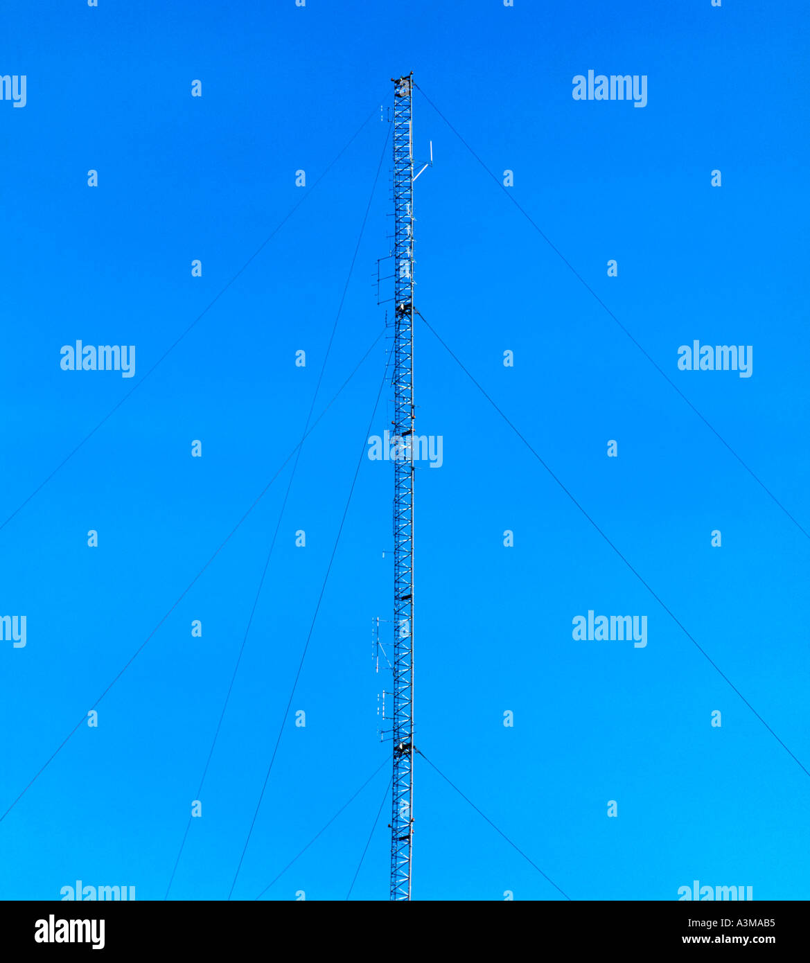 Radio relay mast, England, UK Stock Photo - Alamy