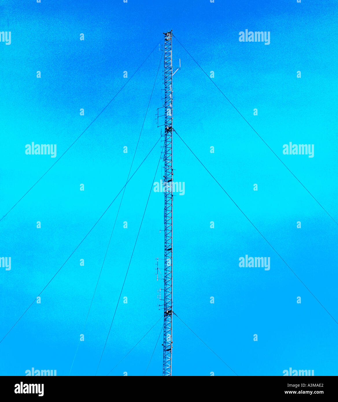 Radio relay mast, England, UK Stock Photo - Alamy