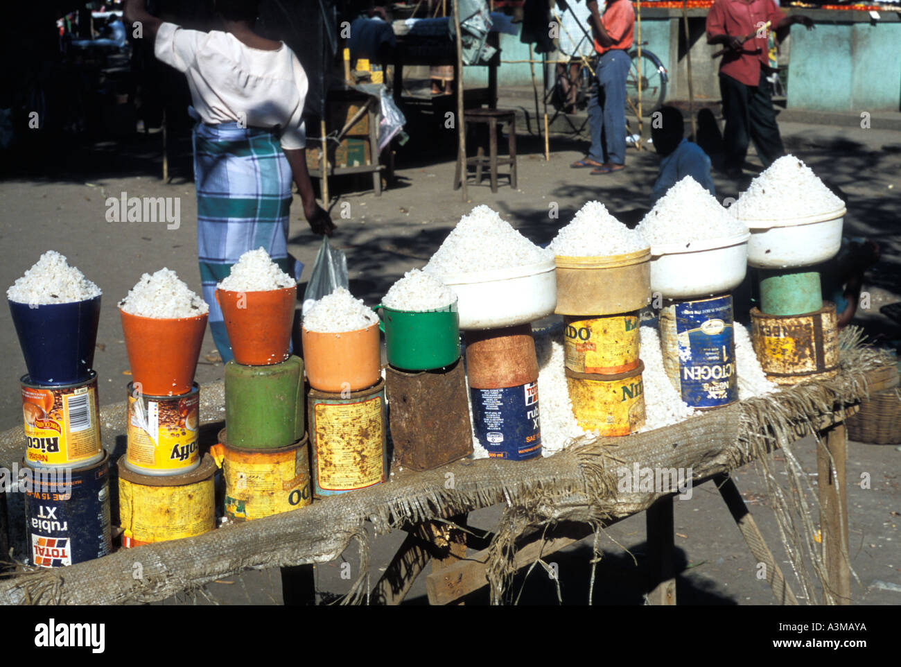 Salt for sale at a market in Beira Mozambique Stock Photo - Alamy