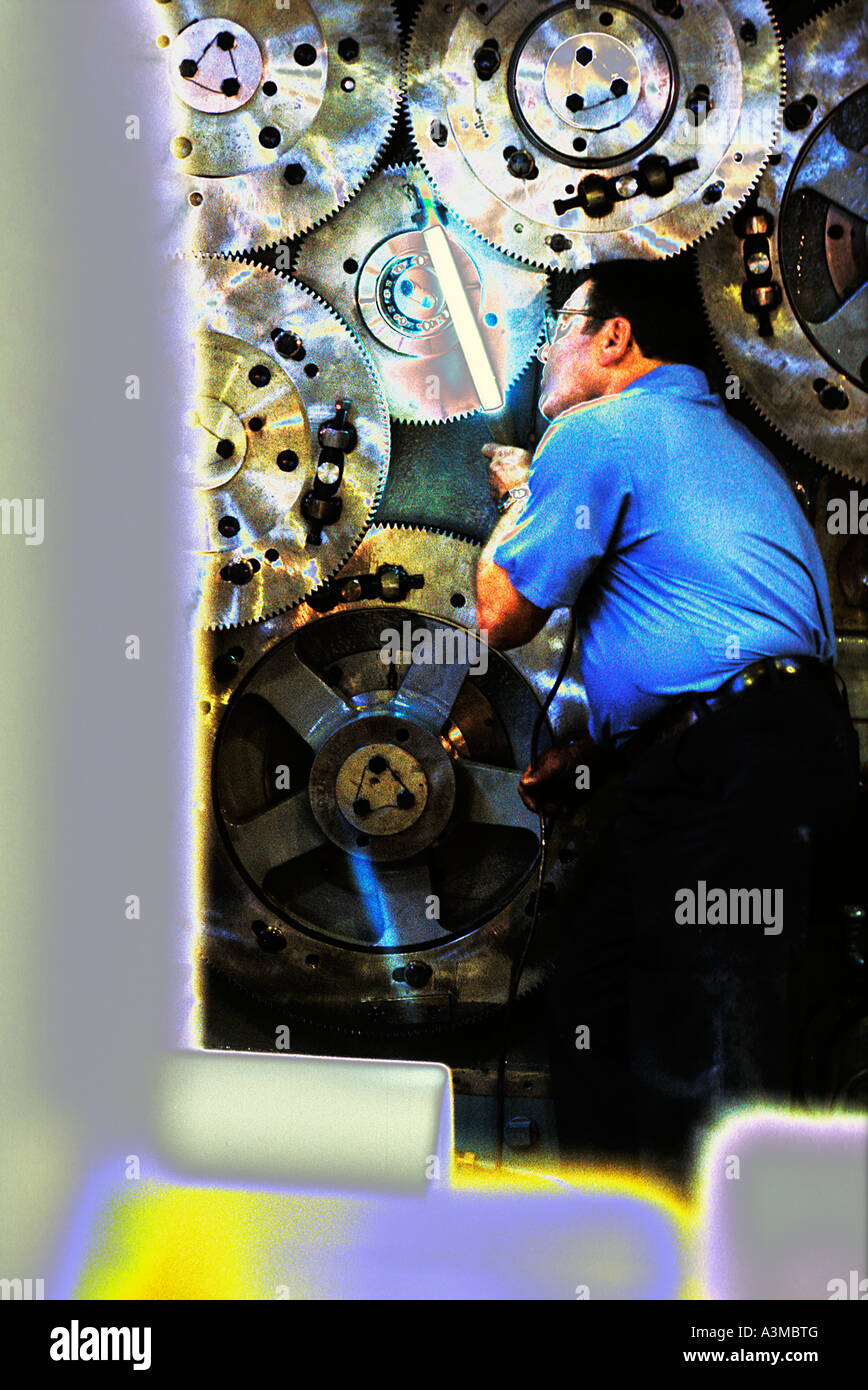 large gears check checked for accuracy printing web press for ...