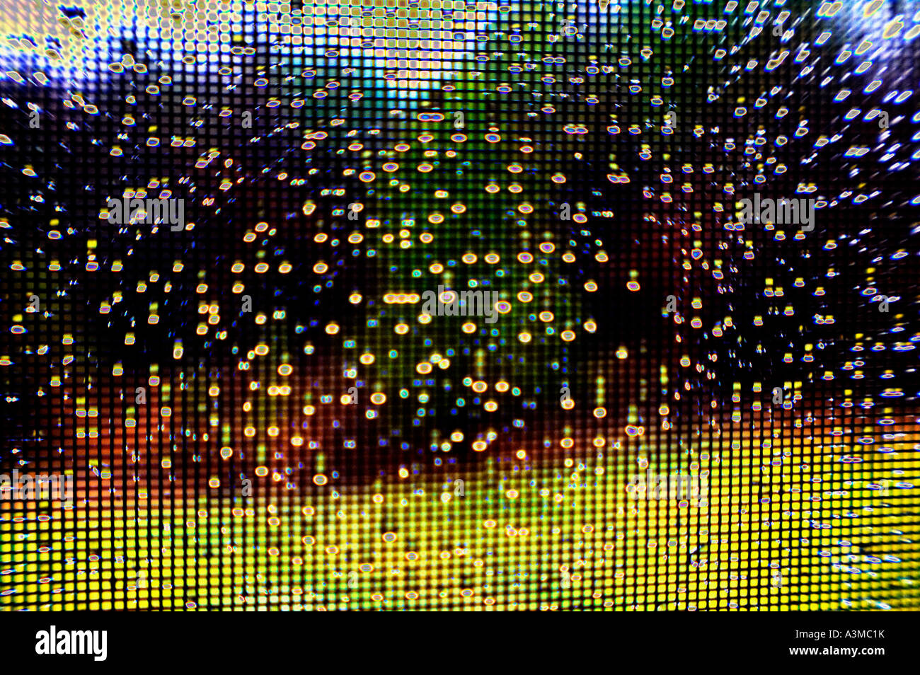 wet rain drops water on window door screen Stock Photo - Alamy