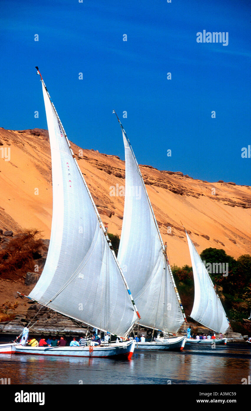 Egyptian sail boat hi-res stock photography and images - Alamy