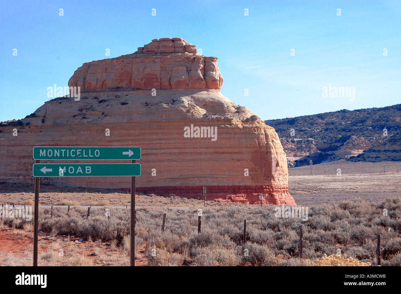 church rock a red rock formation south of Moab Utah in Southern Utah ...
