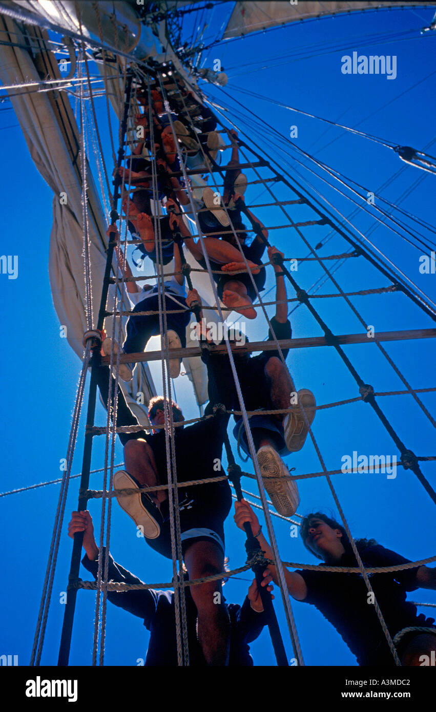 Children rigging boat hi-res stock photography and images - Alamy