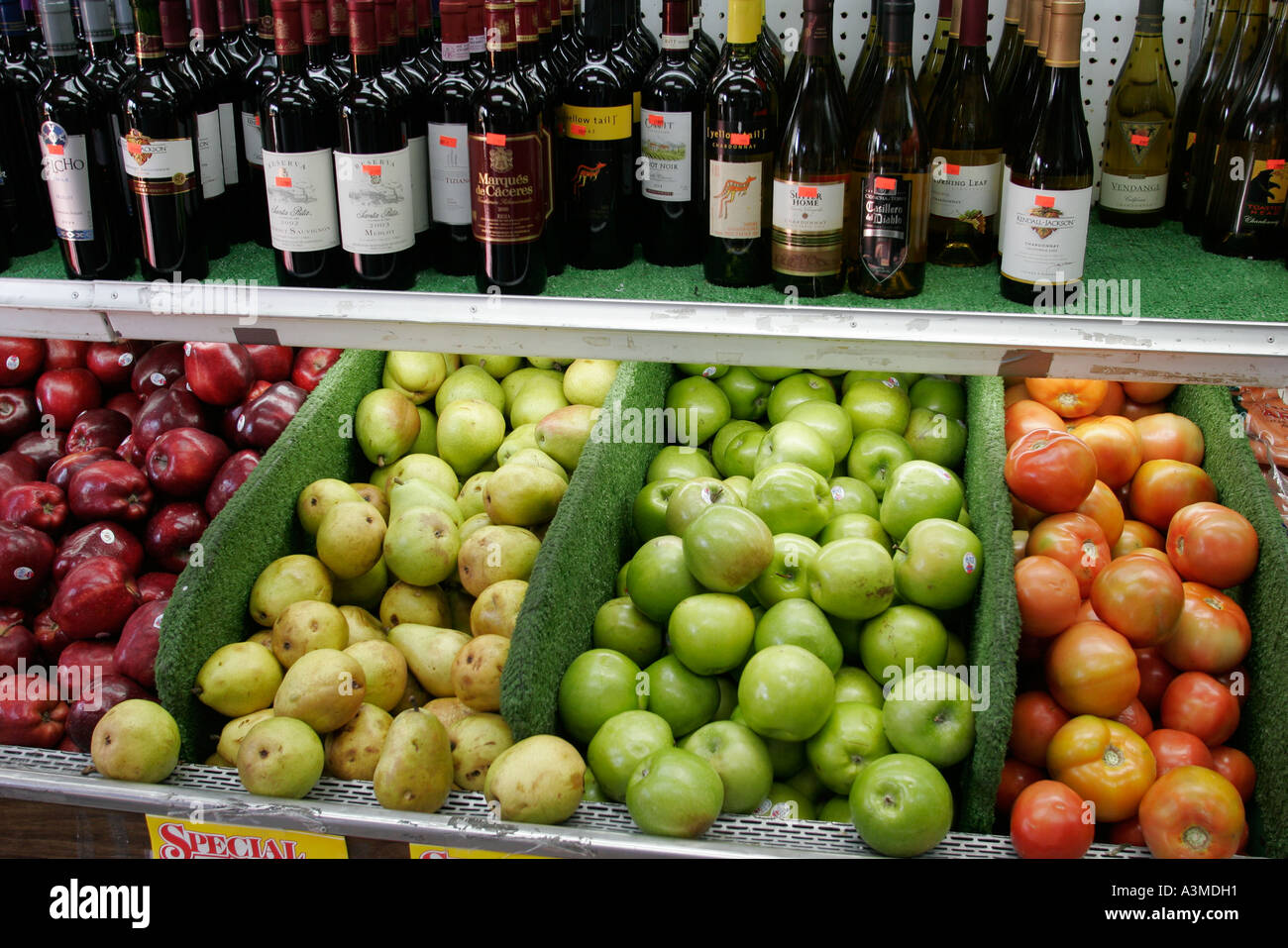 Miami Beach Florida,grocery store,supermarket,apples,pears,tomatoes ...