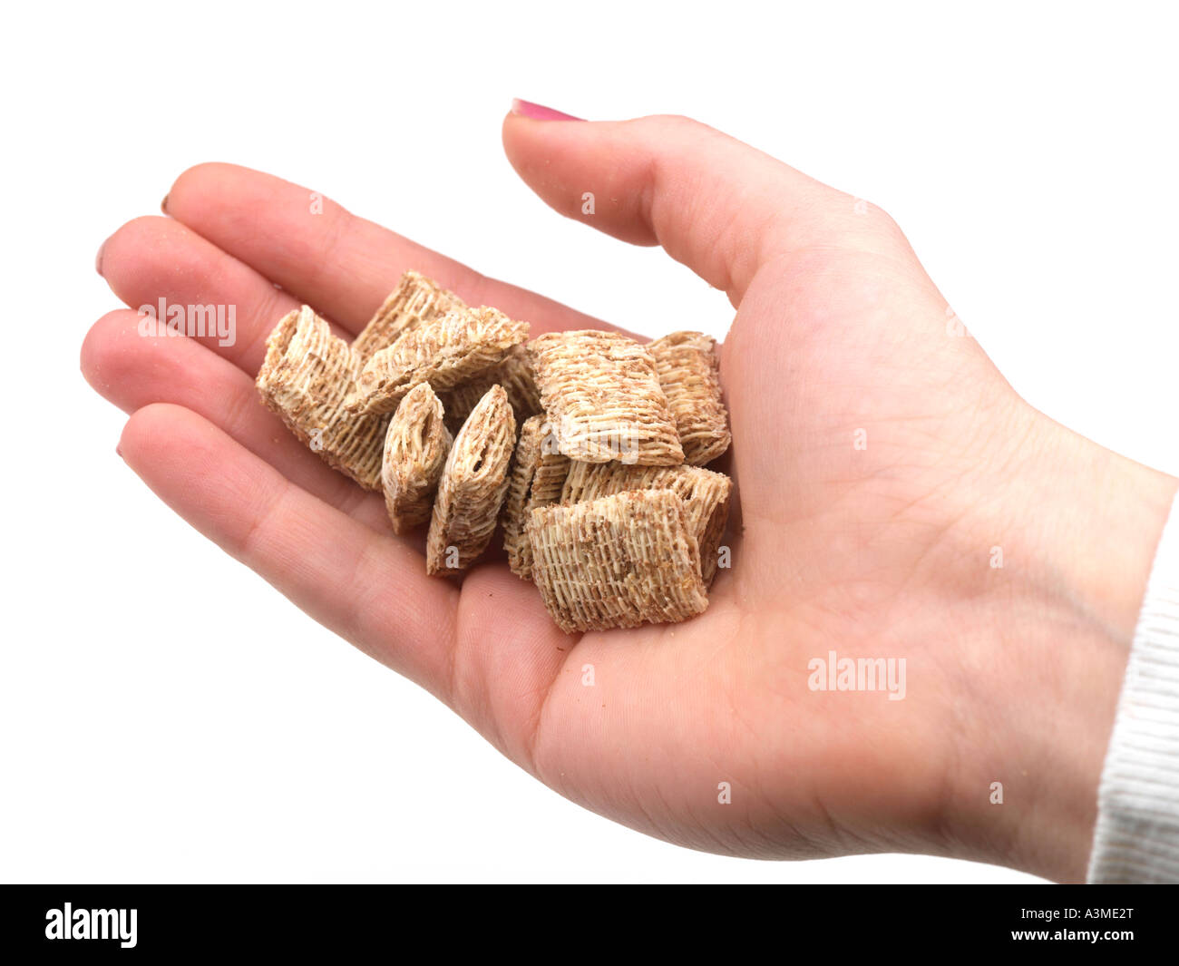 Handful of Cereal Model Released Stock Photo - Alamy